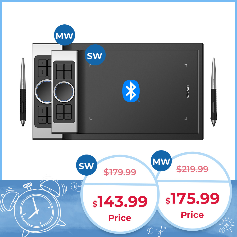 Deco Pro SW/MW Bluetooth Professional Drawing Pen Tablet | XPPen Canada ...