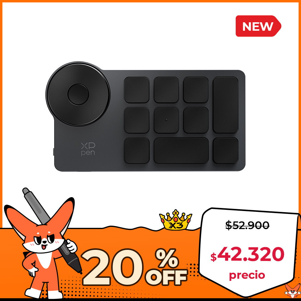 XPPen ACK05 Mini teclado de acceso directo, Bluetooth, Inalámbrico ...