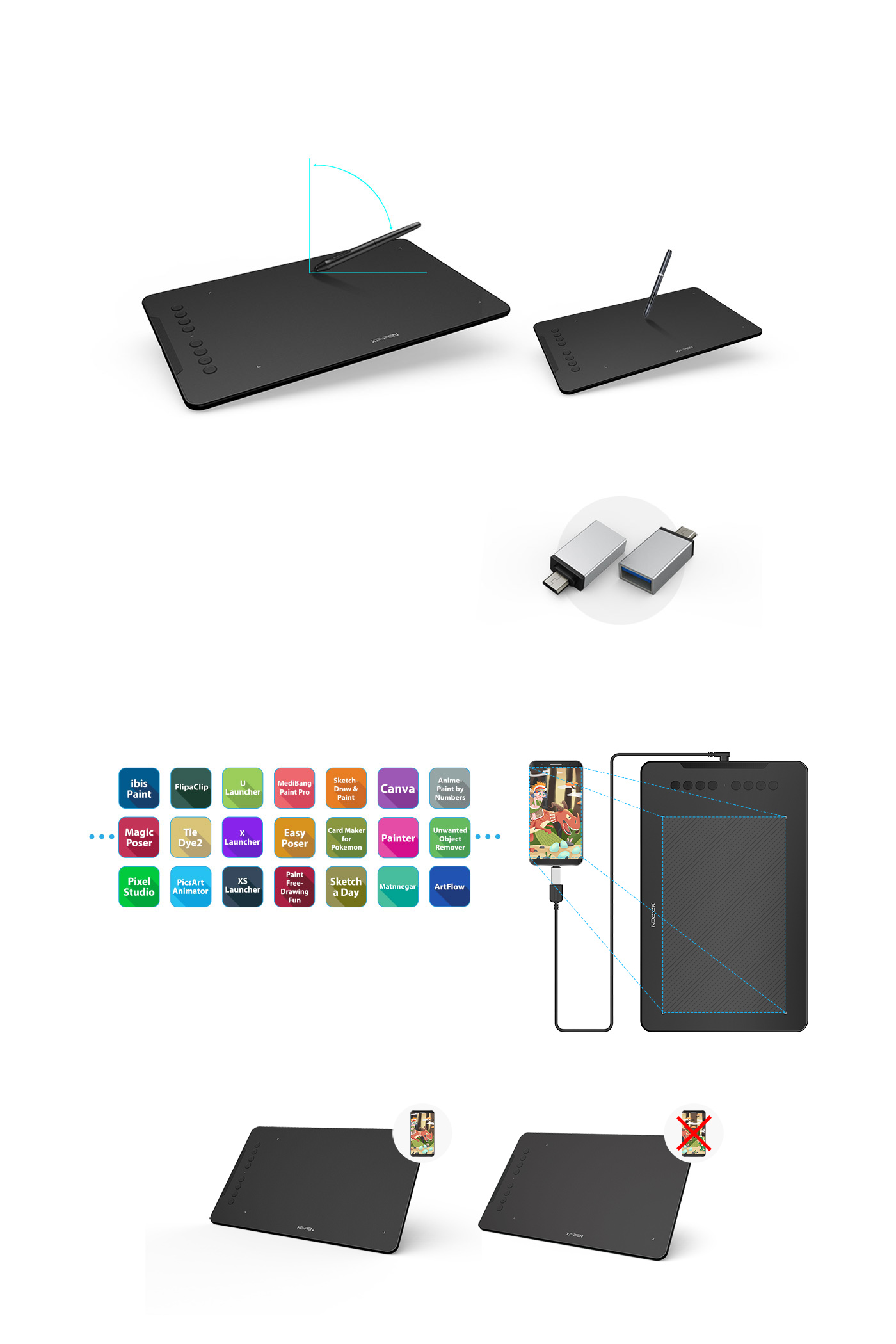 XPPen Deco 01 V2 Tabletas gráficas | compatiblecon dispositivos Android ...