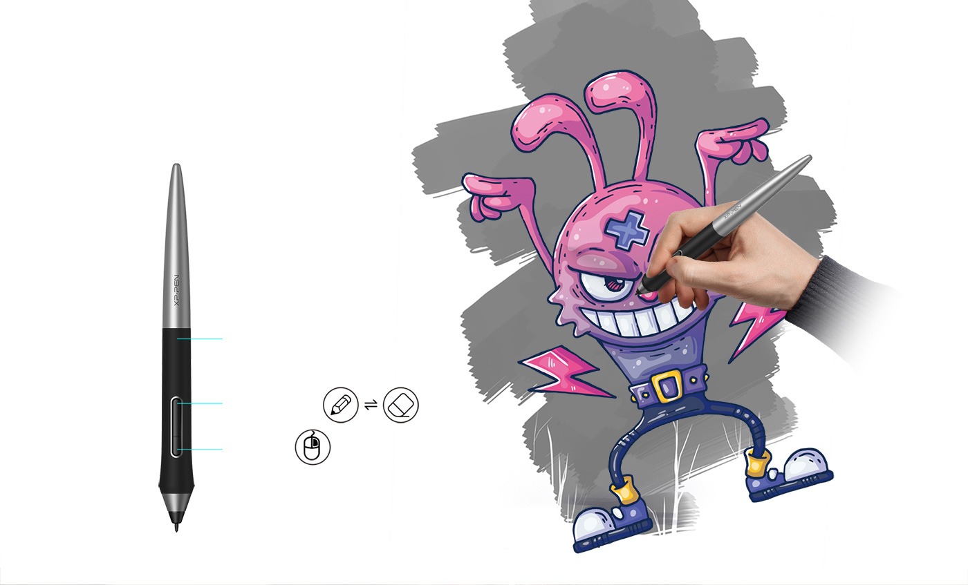 PA1 Battery-free Passive Stylus for Drawing Tablet | XPPen US Official ...