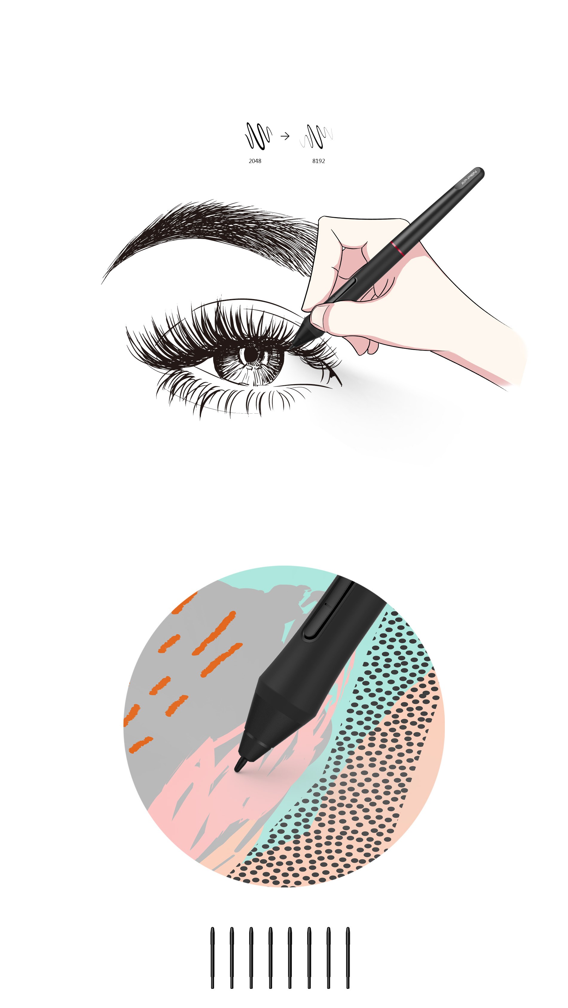 PA2 Battery-free Passive Stylus for Drawing Tablet | XPPen US Official ...