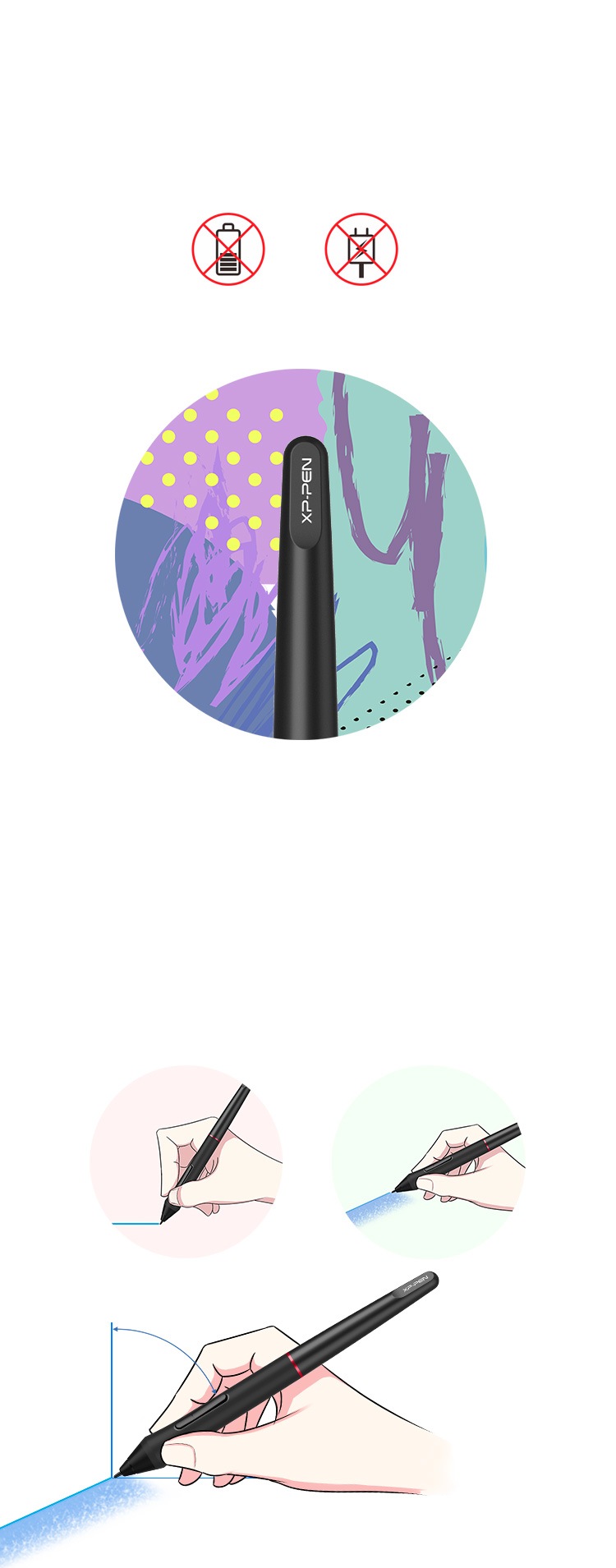 PA2 Battery-free Passive Stylus for Drawing Tablet | XPPen US Official ...